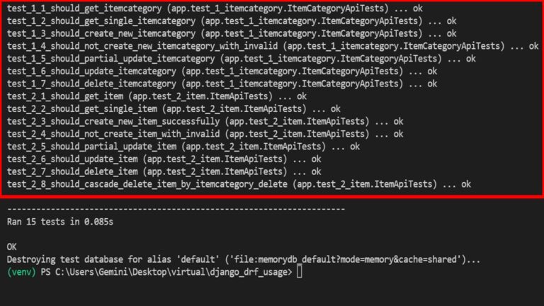 【TIPS】Django REST Framework(DRF)のテスト方法解説[GitHubソース公開中]｜エンジニアライフスタイルブログ